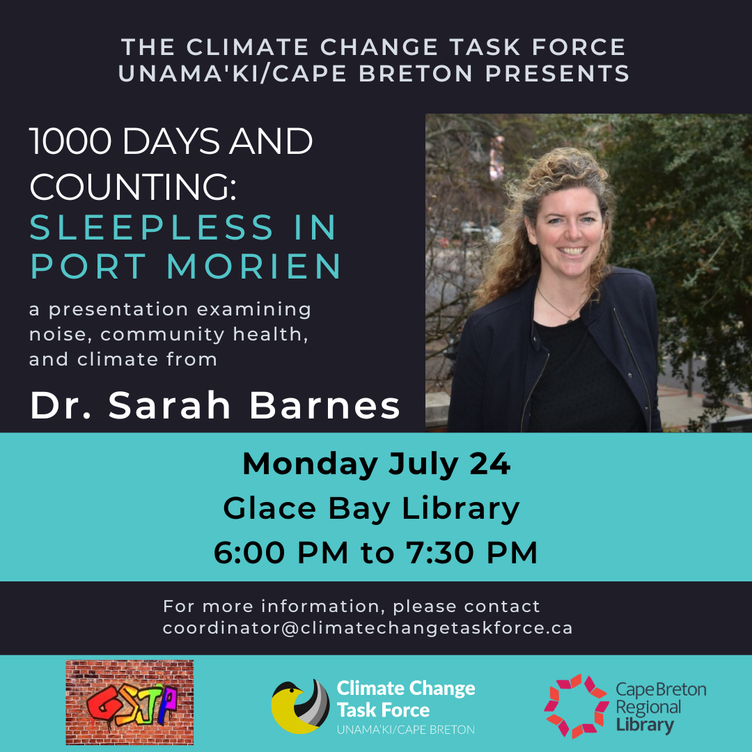 1000 Days and Counting: Glace Bay Library Presentation